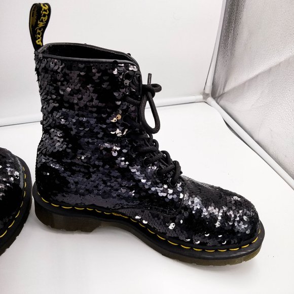 Dr. Martens | Shoes | Dr Martens 46 Pascal Reversible Flip Sequin Boots 6 | Poshmark